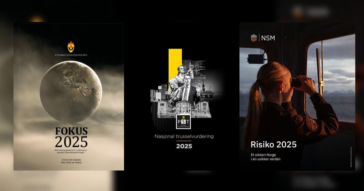 Trusselvurderingene for 2025 er offentliggjort – Næringslivets Sikkerhetsråd